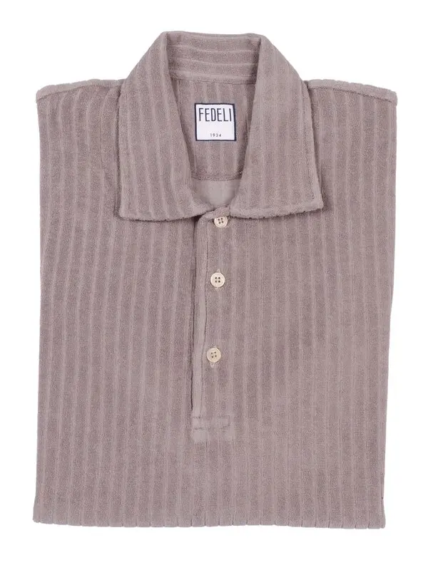 Fedeli Knitted Short Sleeve Polo Shirt - Other