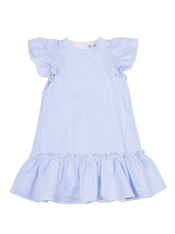 TARTINE & CHOCOLAT Tartine Et Chocolat Striped Ruffled Dress