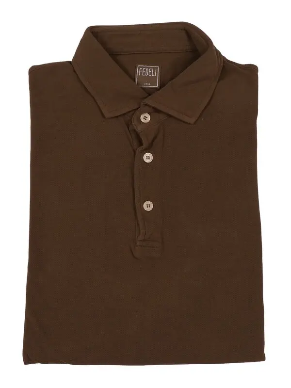 Fedeli Polo Shirt S/s Knitted - Red