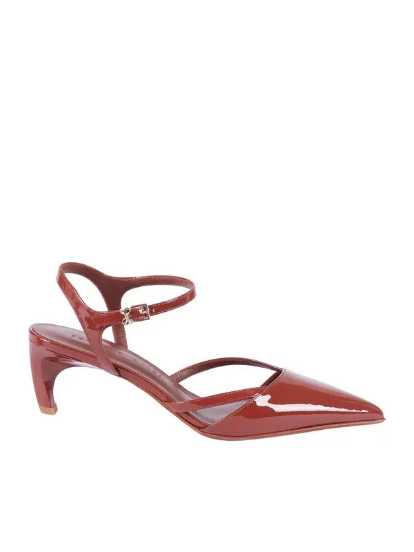 SERGIO LEVANTESI Slingback Erica6 Vernice Terra - Red