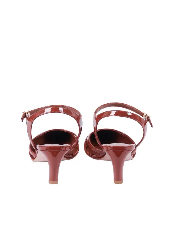 SERGIO LEVANTESI Erica6 Vernice Slingbacks - Red