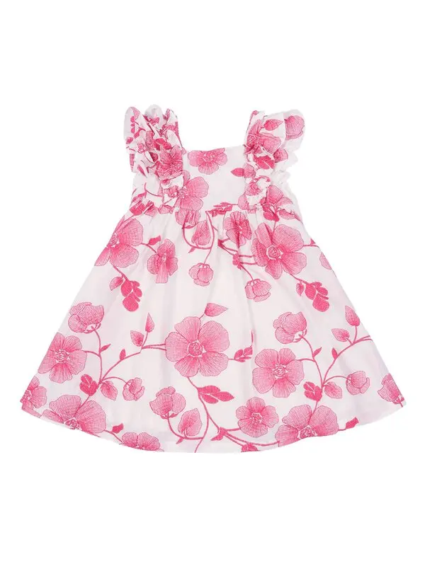 TARTINE & CHOCOLAT Floral Print Dress With Ruffle Sleeves