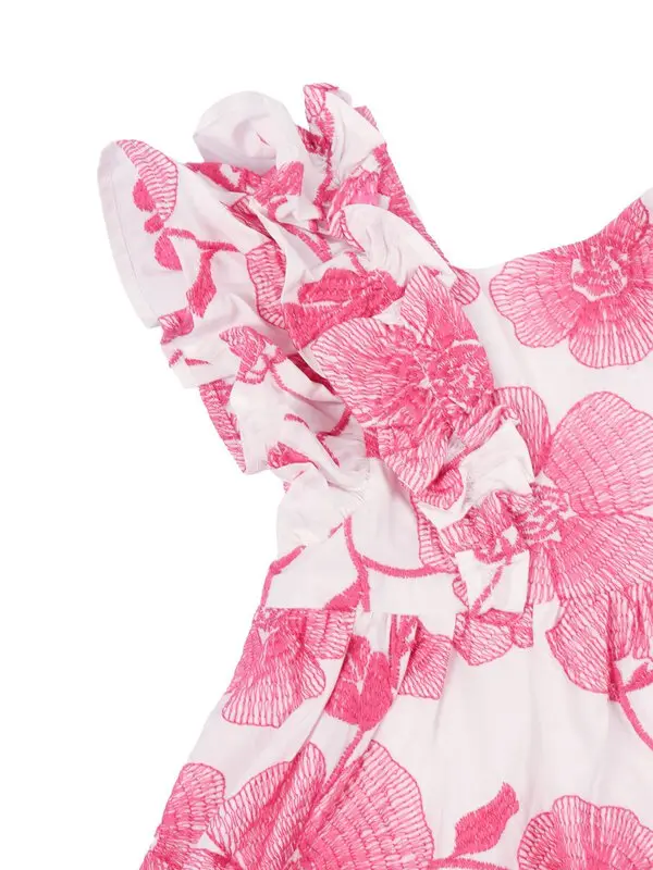 TARTINE & CHOCOLAT Floral Print Dress With Ruffle Sleeves