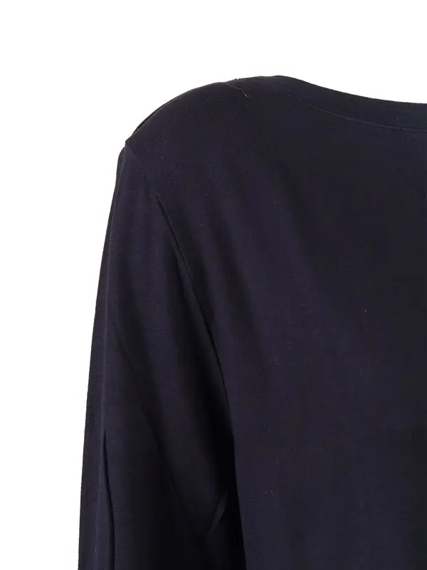 Majestic Filatures Boatneck 3/4 Sleeve T-shirt - Blu