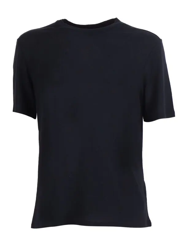 Majestic Filatures Col Rond Mc 003 T-shirt - Blu