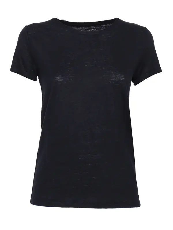 Majestic Filatures Round Neck Short Sleeve T-shirt - Blu