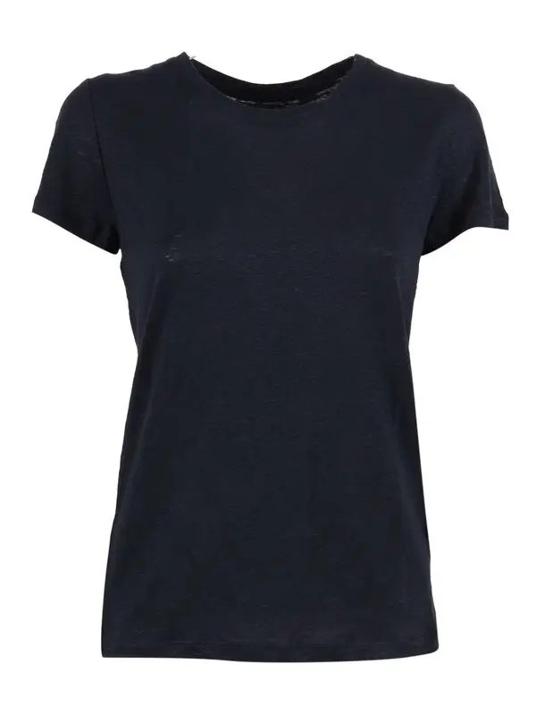 Majestic Filatures Round Neck Short Sleeve T-shirt - Blu