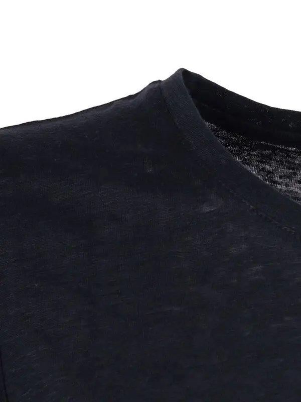 Majestic Filatures Round Neck Short Sleeve T-shirt - Blu