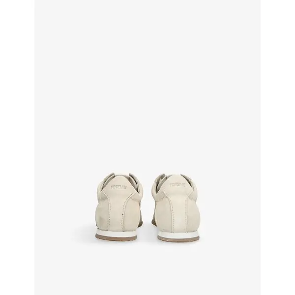 TOTEME Flex Suede Trainers - Winter Wht