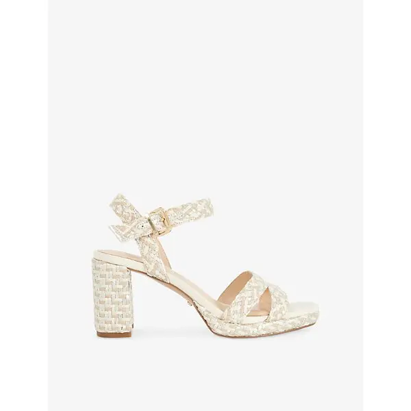 DUNE Manifesting Woven Heeled Sandals