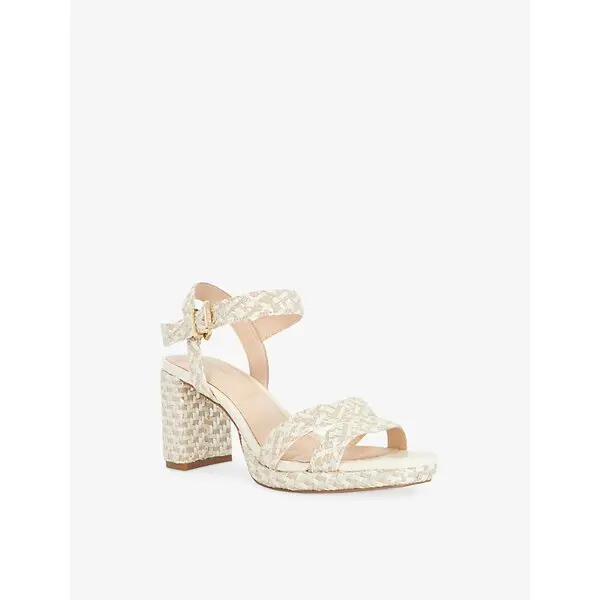DUNE Manifesting Woven Heeled Sandals