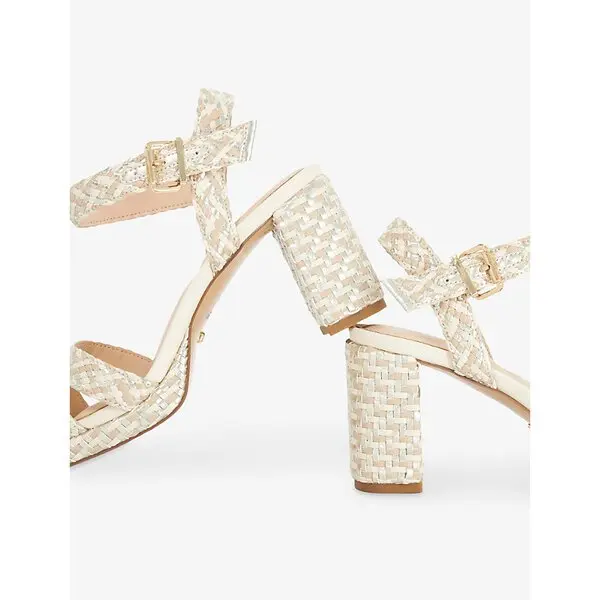 DUNE Manifesting Woven Heeled Sandals