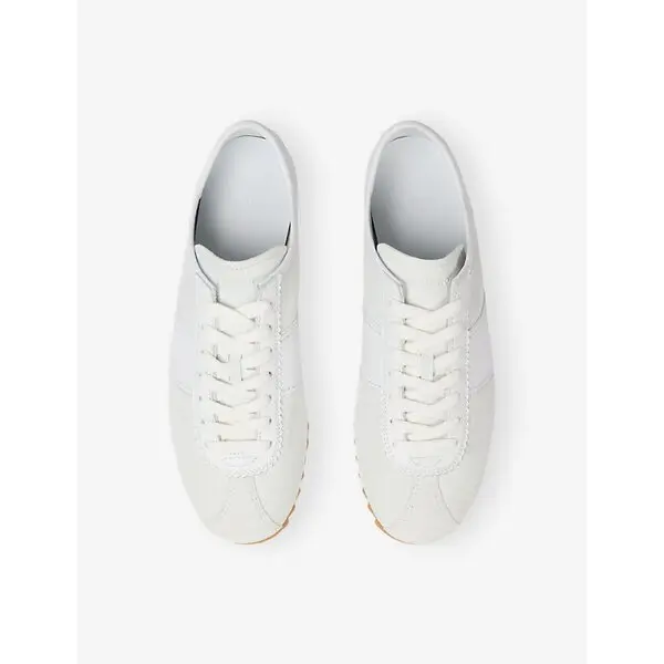 Sandro Leather And Suede Trainers - White