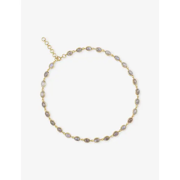 LA MAISON COUTURE Amadeus Luna Labradorite Necklace - Grey