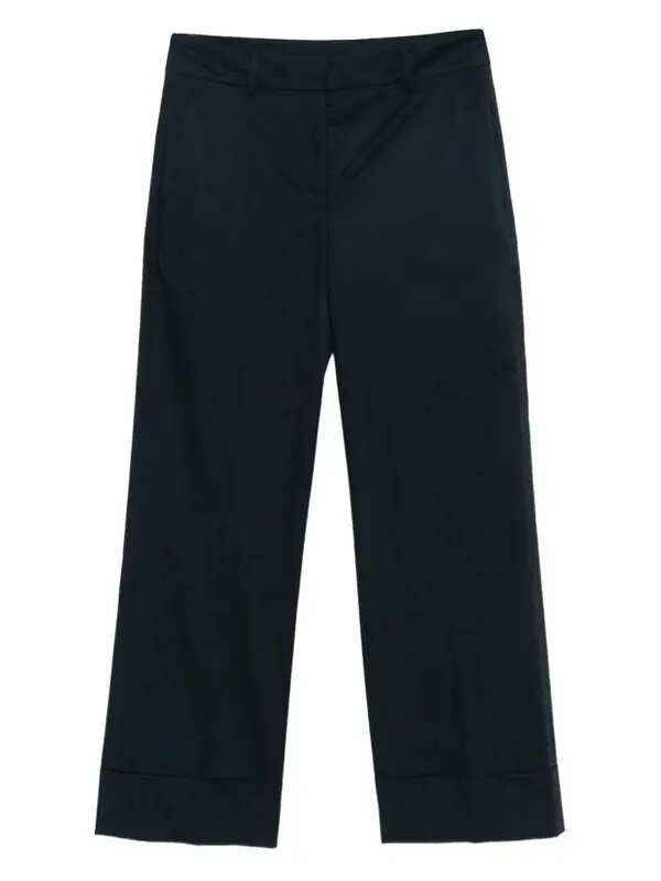 Incotex Arlys Wide-leg Cuffed Trousers - Blue