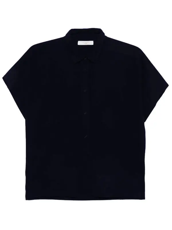 ZANONE Short-sleeved Cotton Polo Shirt - Blue
