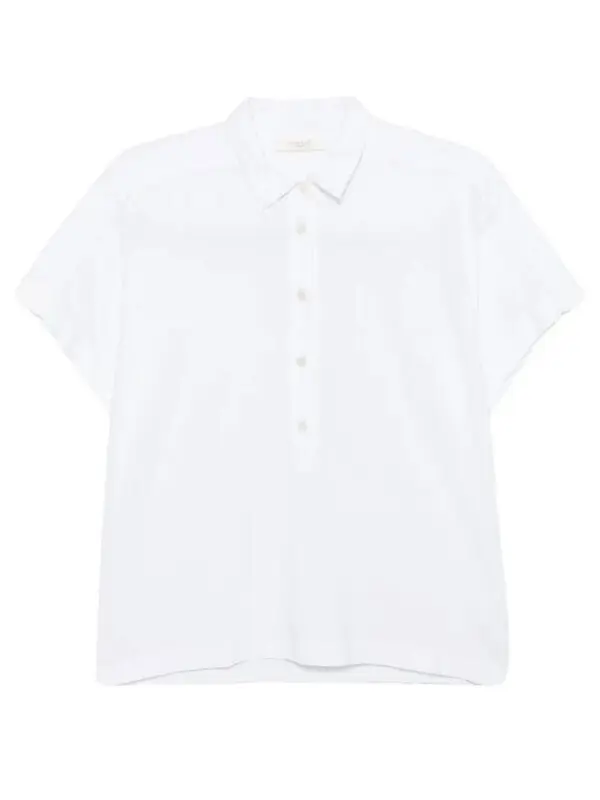 ZANONE Short-sleeved Cotton Polo Shirt - White