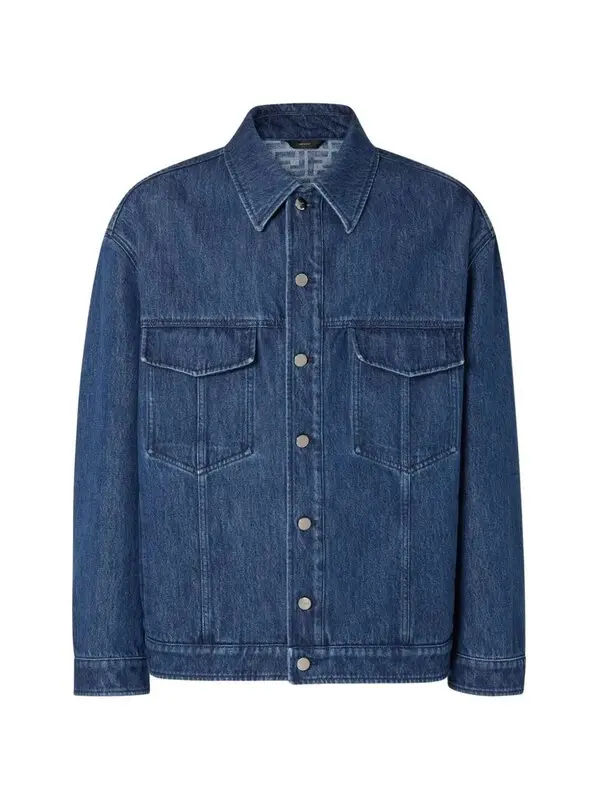 Fendi Denim Trucker Jacket - Blue