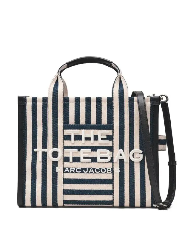 Marc Jacobs Stripe Canvas Medium Tote Bag - Blue