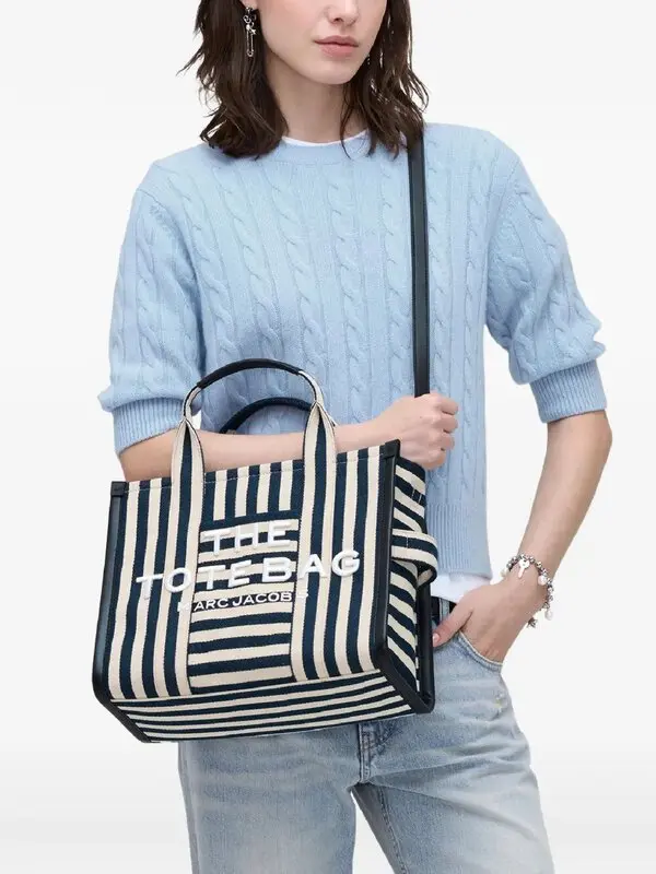 Marc Jacobs Stripe Canvas Medium Tote Bag
