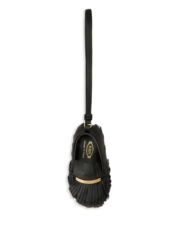 TOD`S Tod's Leather Gommino Charm - Black