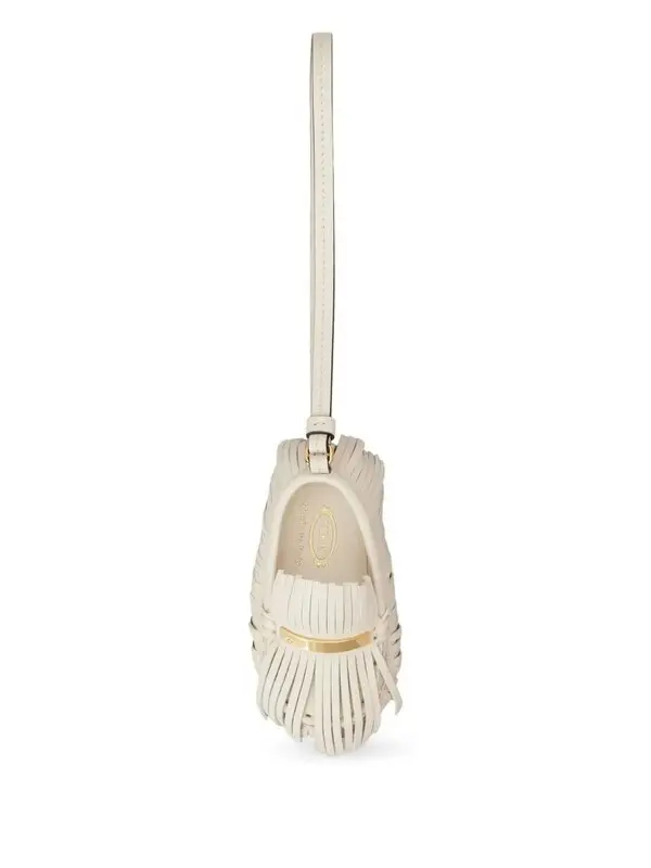 TOD`S Tod's Leather Gommino Charm - White
