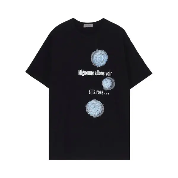 Yohji Yamamoto Printed Short-sleeve T-shirt - Black