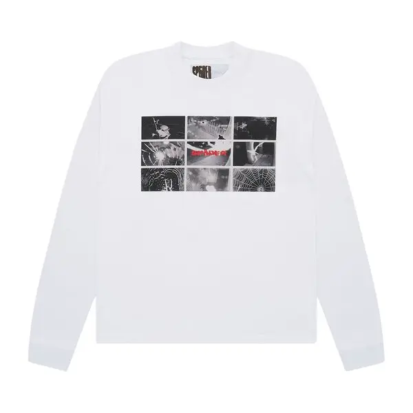 SP5DER Web Monitor Long-sleeve Hw Tee - White