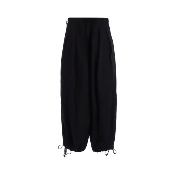 Yohji Yamamoto Twill 3 Tucks Pants - Black
