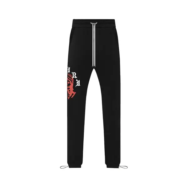 Amiri X Wes Lang Solar Kings Sweatpants - Black