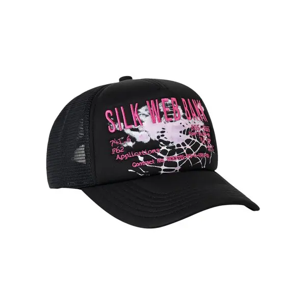 SP5DER Silk Web Bank Trucker - Black