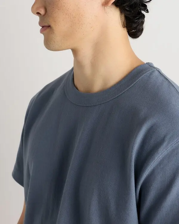 Quince Heavyweight T-shirt - Faded Indigo