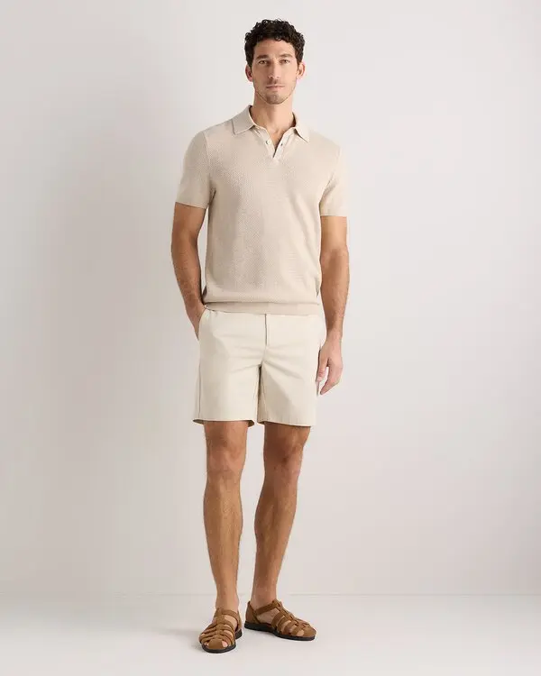 Quince Classic Stretch Chino Shorts 7 - Stone