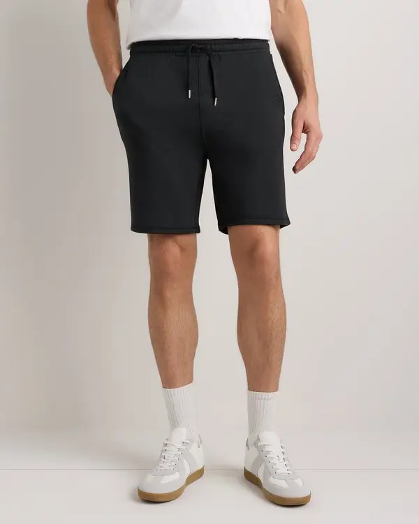 Quince Supersoft Fleece 7.5" Sweatshorts - Black