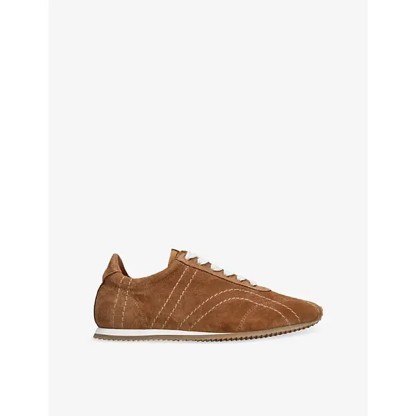 TOTEME Flex Suede Trainers - Rust