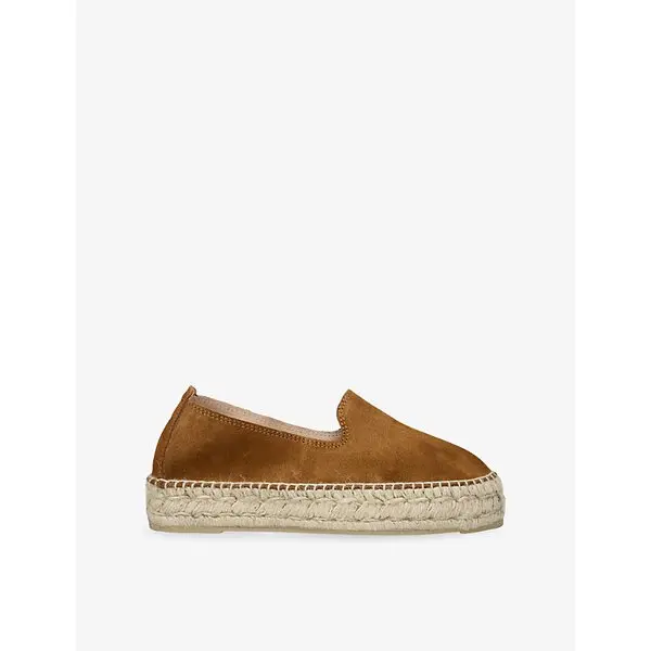 Manebí Hamptons Double-sole Suede Espadrilles - Mid Brown