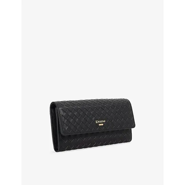 DUNE Kokos Woven Leather Purse
