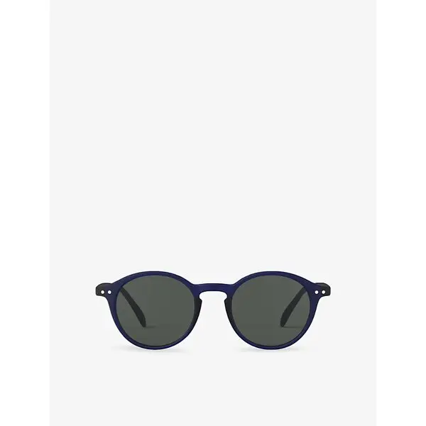 IZIPIZI Round-frame Acetate Sunglasses - Midnight Blue