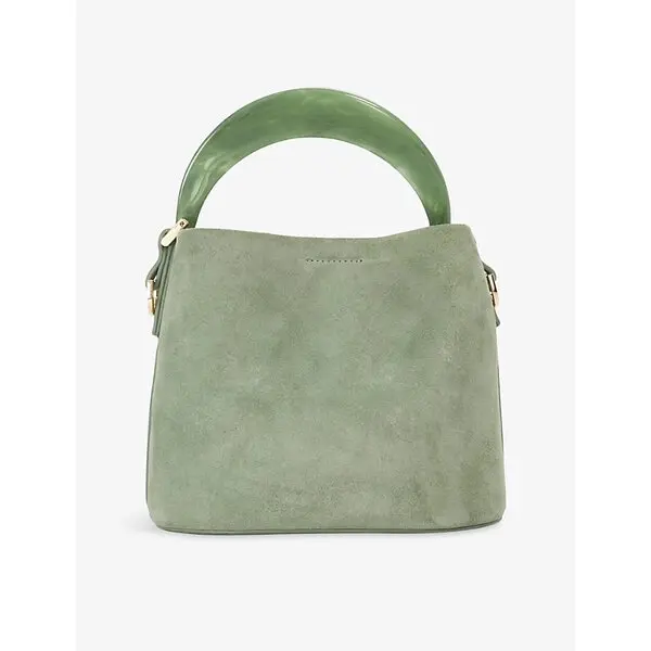 DUNE Dharla Top-handle Suede Handbag