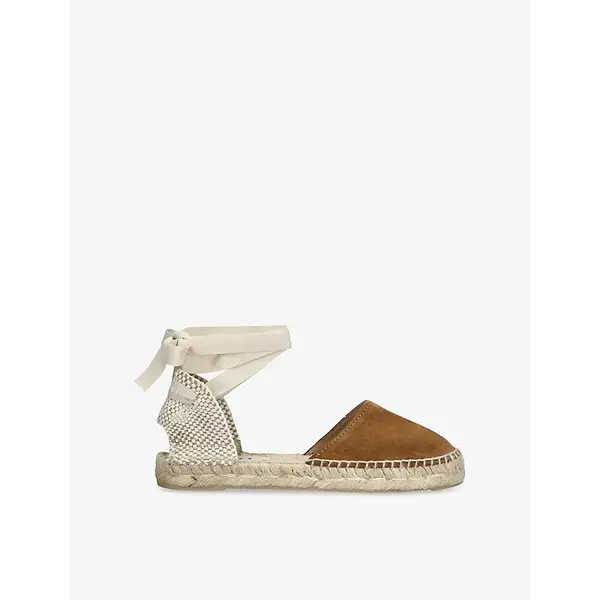 Manebí Hamptons Suede Espadrilles - Mid Brown