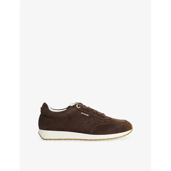 DUNE Ettah Suede Trainers - Brown Suede