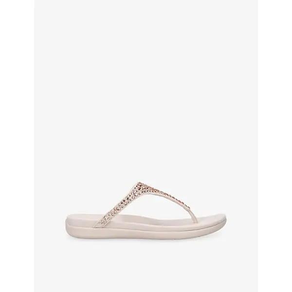 Fitflop Solay Crystal Woven Sandals - Pale Pink