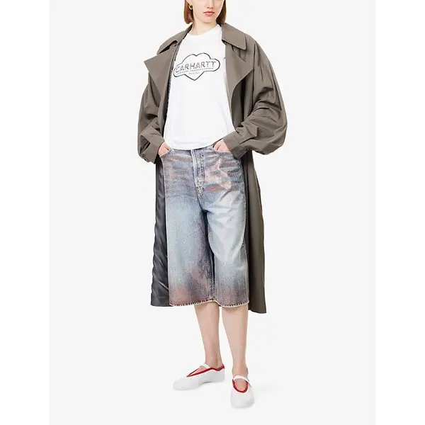 Carhartt Work In Progress Cloud Heart Logo-print Cotton T-shirt