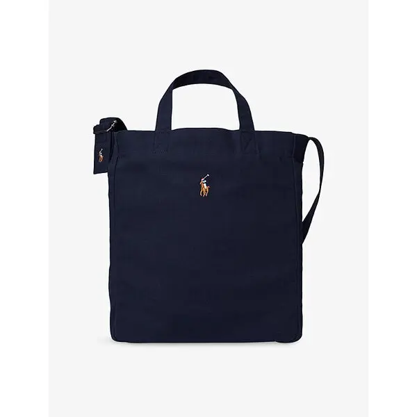 Polo Ralph Lauren Brand-embroidered Cotton-canvas Tote Bag - Newport Navy