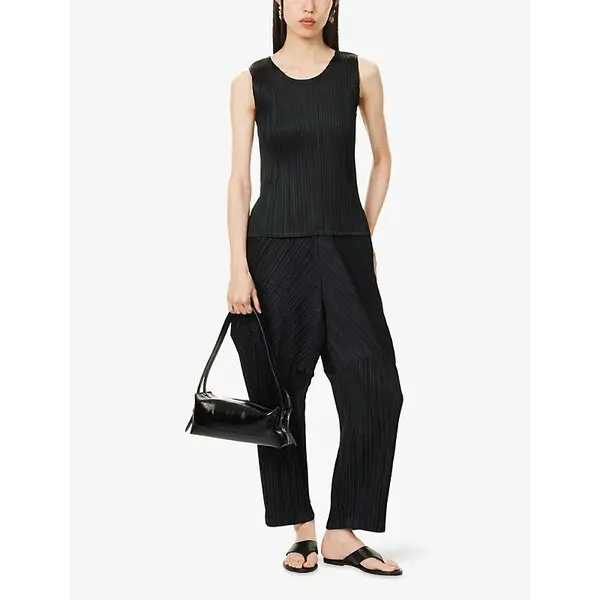 Issey Miyake Pleated Tapered Trousers