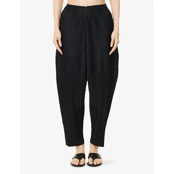 Issey Miyake Pleated Tapered Trousers