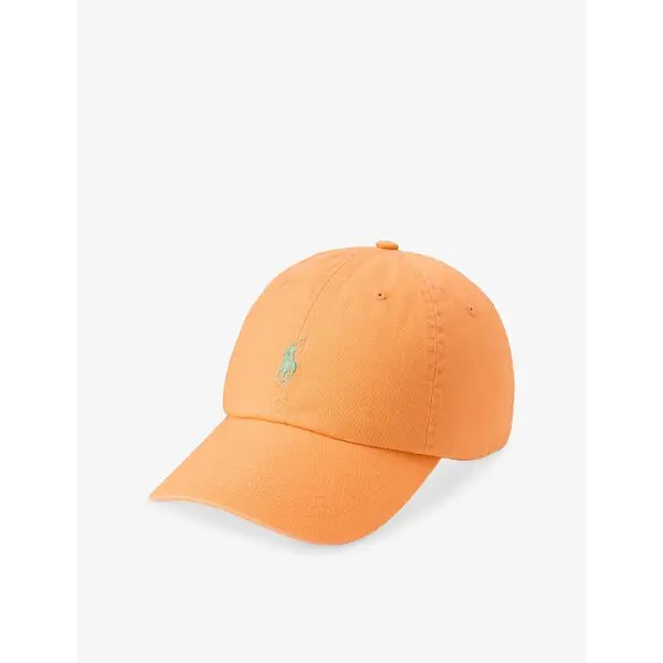 Polo Ralph Lauren Brand-embroidered Cotton-twill Cap - Pompano Orange