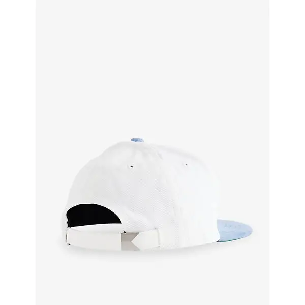 Rhude Logo-embroidered Cotton Cap - Blue