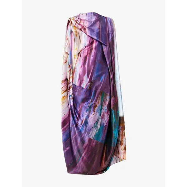 ROKSANDA Robina Printed Silk Maxi Dress - Brush Multi