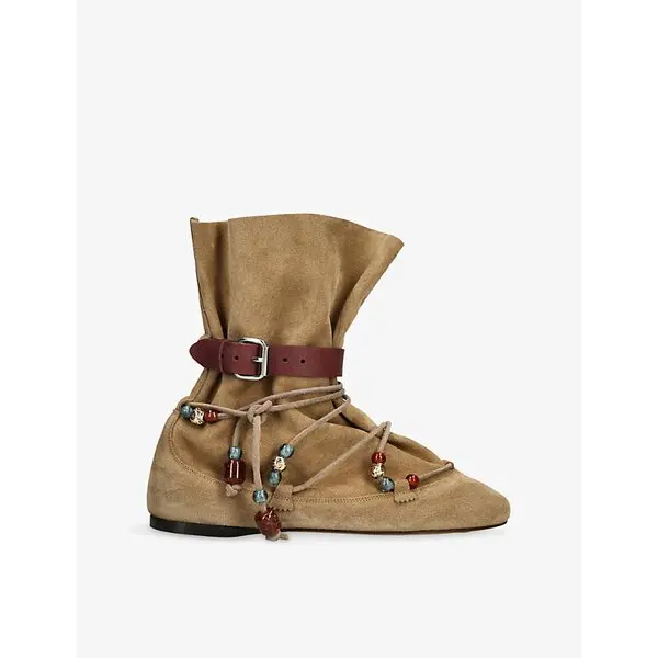 Isabel Marant Étoile Letiz Suede Ankle Boots - Taupe